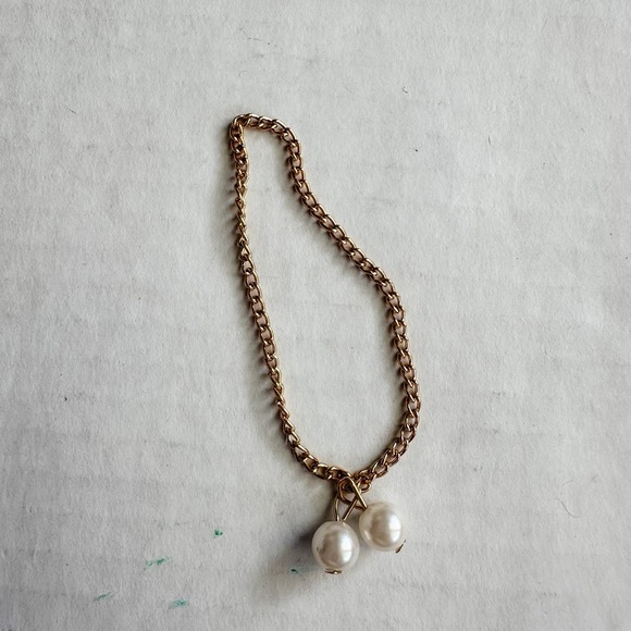 Barbie | Jewelry | Vintage Barbie Pearl Drop Gold Chain Necklace | Poshmark